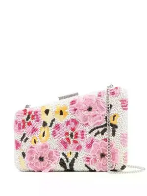 Staud Carmella Beaded Clutch - Neutrals