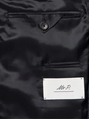 Mr P. Regular-fit Linen Suit Jacket - Blue