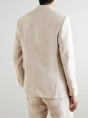 Mr P. Slim-fit Linen Suit Jacket - Neutrals