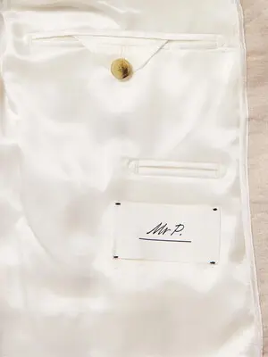 Mr P. Slim-fit Linen Suit Jacket - Neutrals