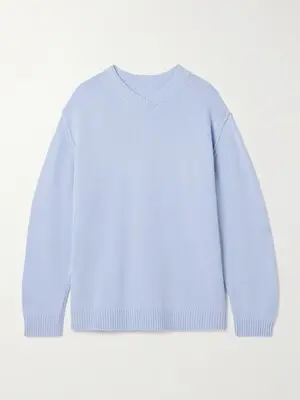 KALLMEYER Lena Wool And Cashmere-blend Sweater - Blue