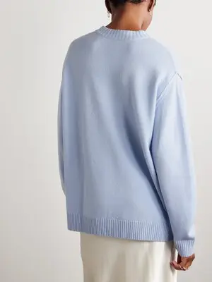 KALLMEYER Lena Wool And Cashmere-blend Sweater - Blue