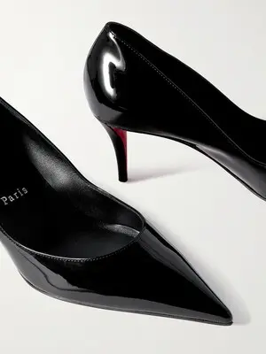 CHRISTIAN LOUBOUTIN Miss Z 60 Patent-leather Pumps - Black