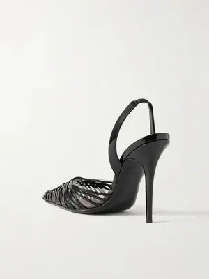 Amina Muaddi Lori Slingback Pumps - Black