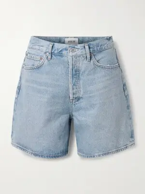 AGOLDE Dame Denim Shorts - Blue