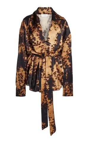 Victoria Beckham Wrapped Pajama Top - Multi