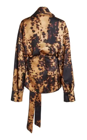 Victoria Beckham Wrapped Pajama Top - Multi