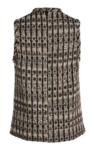 Giambattista Valli Textured Bouclé Top - Black/white