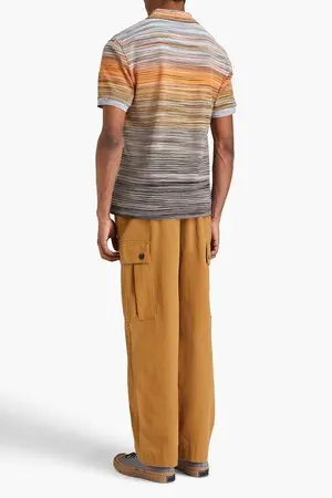 Missoni Spacedyed Cottonpiqué Polo Shirt - Orange