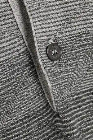 Missoni Spacedyed Jacquardknit Cotton Polo Shirt - Gray