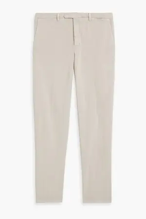 Boglioli Cotton-blend Twill Trousers - Stone