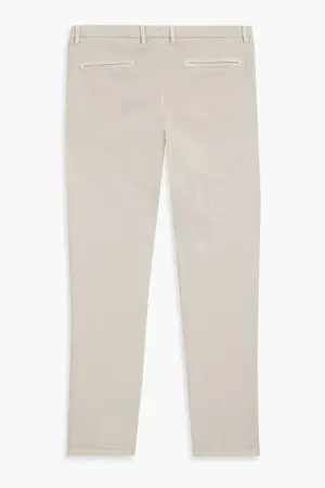Boglioli Cotton-blend Twill Trousers - Stone