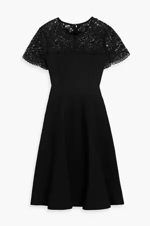 Black Lace Trim Cocktail Dresses