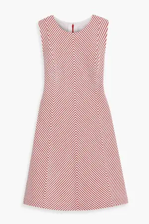 Carolina Herrera Embroidered Cotton Mini Dress