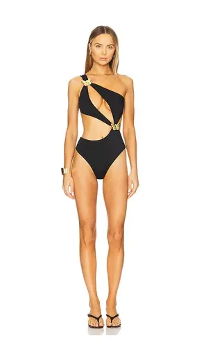 CIN CIN Orbit Butterfly One Piece Swimsuit - Black
