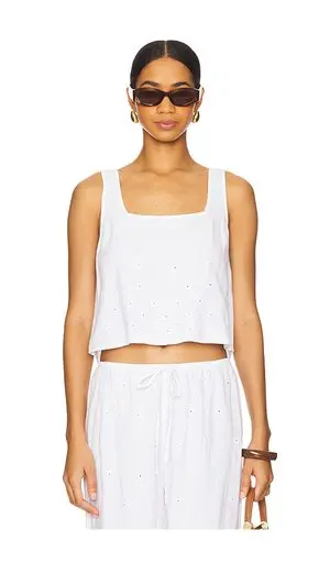 Bella Dahl Square Neck Button Back Tank