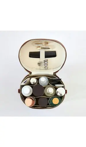 ETOILE COLLECTIVE Oval Toiletry Case - Espresso