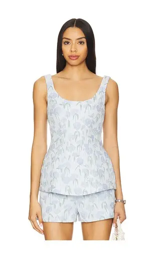 Amanda Uprichard Empire Top - Flores