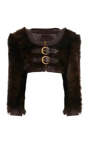 Chloé Shearling Cropped Jacket