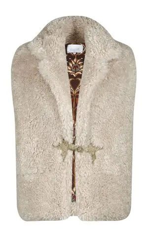 Johanna Ortiz Western Whimsy Sleeveless Vest - Nude
