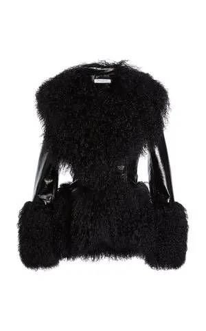 Françoise Tamara Sheepskin Jacket - Black