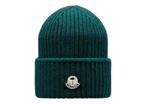 Moncler X Palm Angels Wool Beanie - Forest Green
