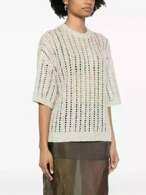 Brunello Cucinelli Sequin-embellished T-shirt