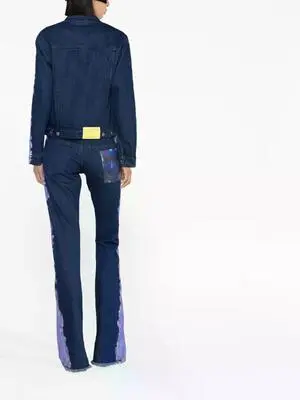 SKY HIGH FARM WORKWEAR Tie-dye Panel Denim Jacket
