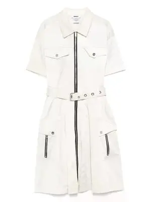 Dkny Zip-up Mini Dress