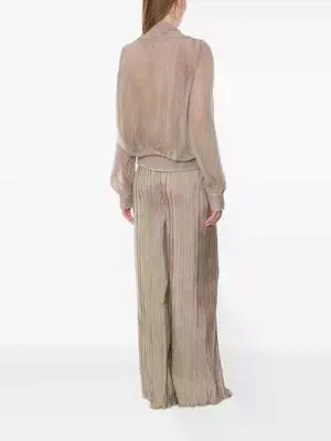 Alberta Ferretti Silk Trousers