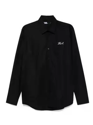 Karl Lagerfeld Logo-print Shirt - Black