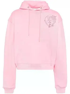 SKY HIGH FARM WORKWEAR Bedazzled Hoodie - Pink