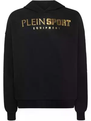 PLEIN SPORT Laminated-logo Hoodie