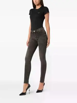 Philipp Plein High-waisted Skinny Jeans - Grey