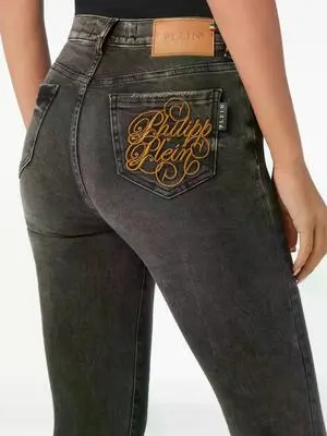 Philipp Plein High-waisted Skinny Jeans - Grey