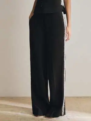 REISS Marcella Atelier Embellished Trousers
