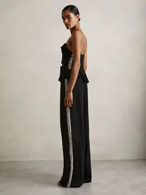 REISS Marcella Atelier Embellished Trousers