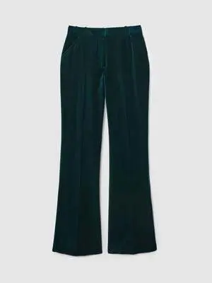 REISS Parisa Velvet Flared Trousers