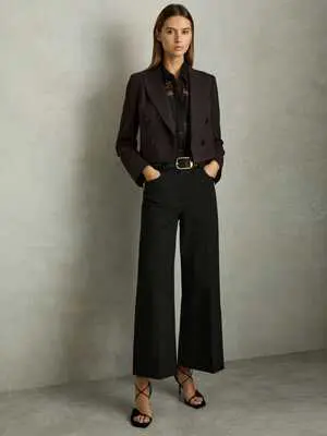 REISS Myrtle Petite Twill Culotte Trousers