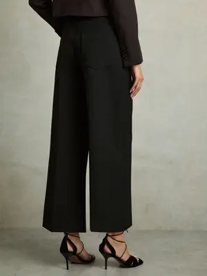 REISS Myrtle Petite Twill Culotte Trousers