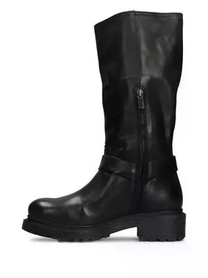 METISSE Leather Biker Boots