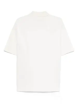 C.P. COMPANY Micro Pattern Jacquard Polo Shirt - Neutrals