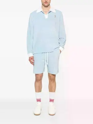 Casablanca Velour Stripe Shorts - Blue