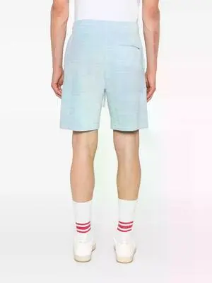Casablanca Velour Stripe Shorts - Blue