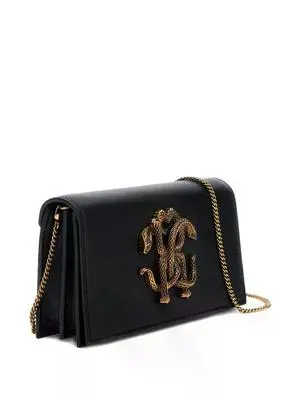 Roberto Cavalli Metallic-logo Shoulder Bag