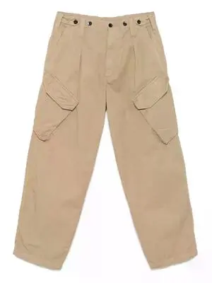 C.P. COMPANY Cotton Gabardine Cargo Trousers - Neutrals