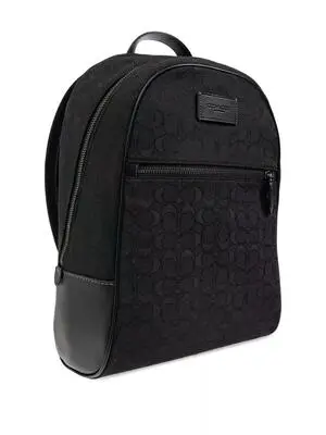 COACH Theo Patterned Backpack - Black
