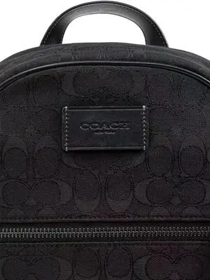 COACH Theo Patterned Backpack - Black