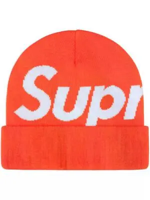Supreme Intarsia-logo Beanie - Orange