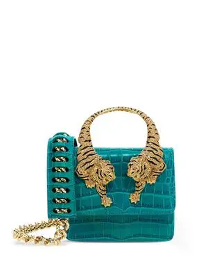 Roberto Cavalli Croc Effect Totes